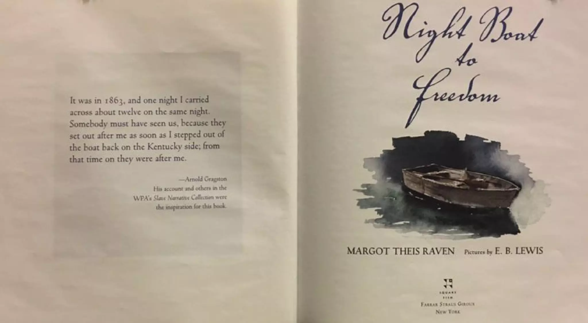 Night boat to freedom by margot theis raven | PDF