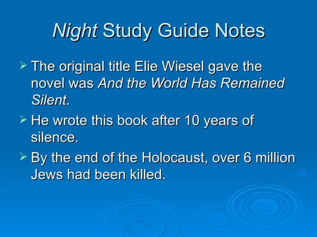 Night+by+elie+wiesel | PPT