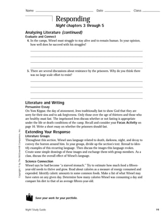 Nightbyeliewieselstudyguide[1] | PDF