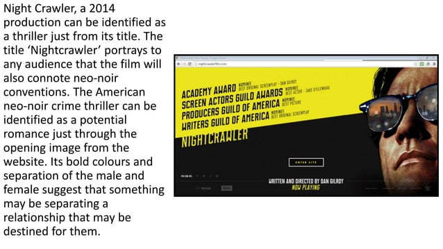 Nightcrawler analysis | PPT