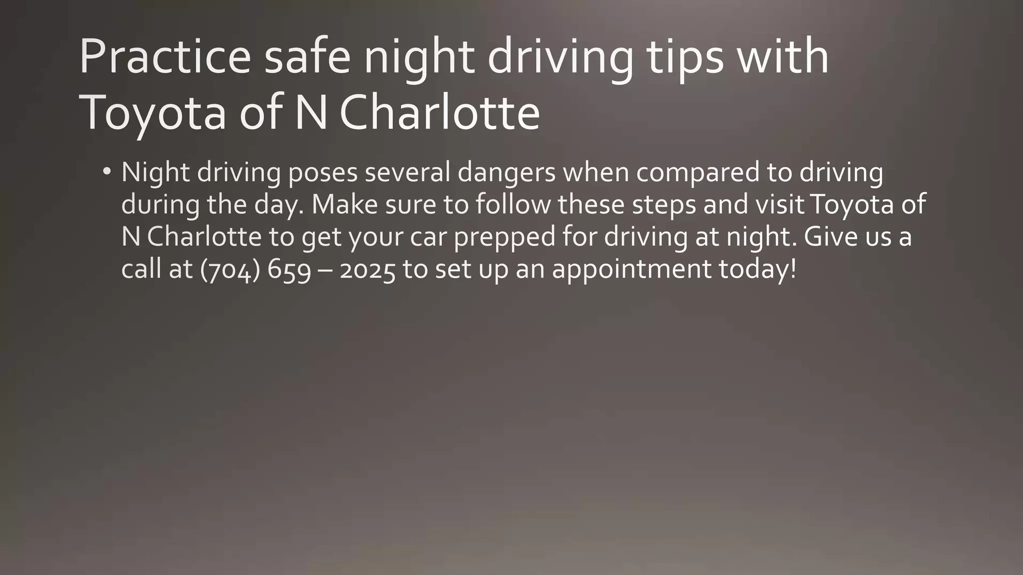Night driving safety tips | PDF