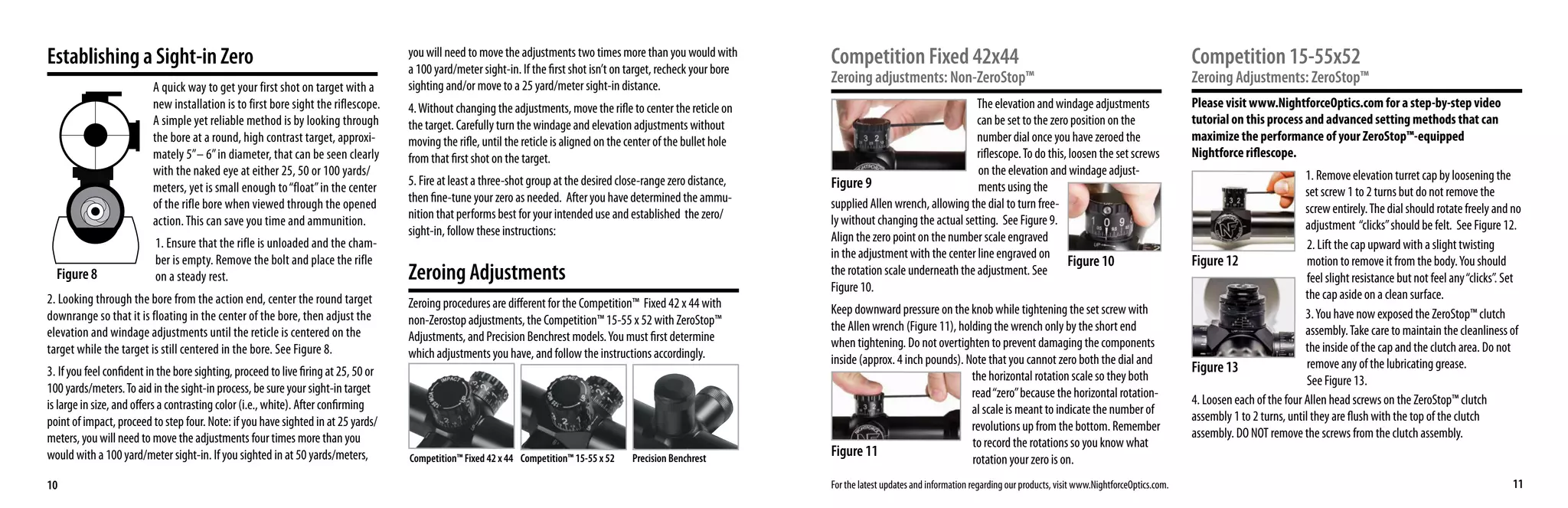Instruction Manual | Nightforce Competition | Optics Trade | PDF