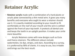 Night Guard acrylic Retainer acrylic | PPTX | Dental Health | Diseases ...