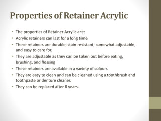 Night Guard acrylic Retainer acrylic | PPTX | Dental Health | Diseases ...