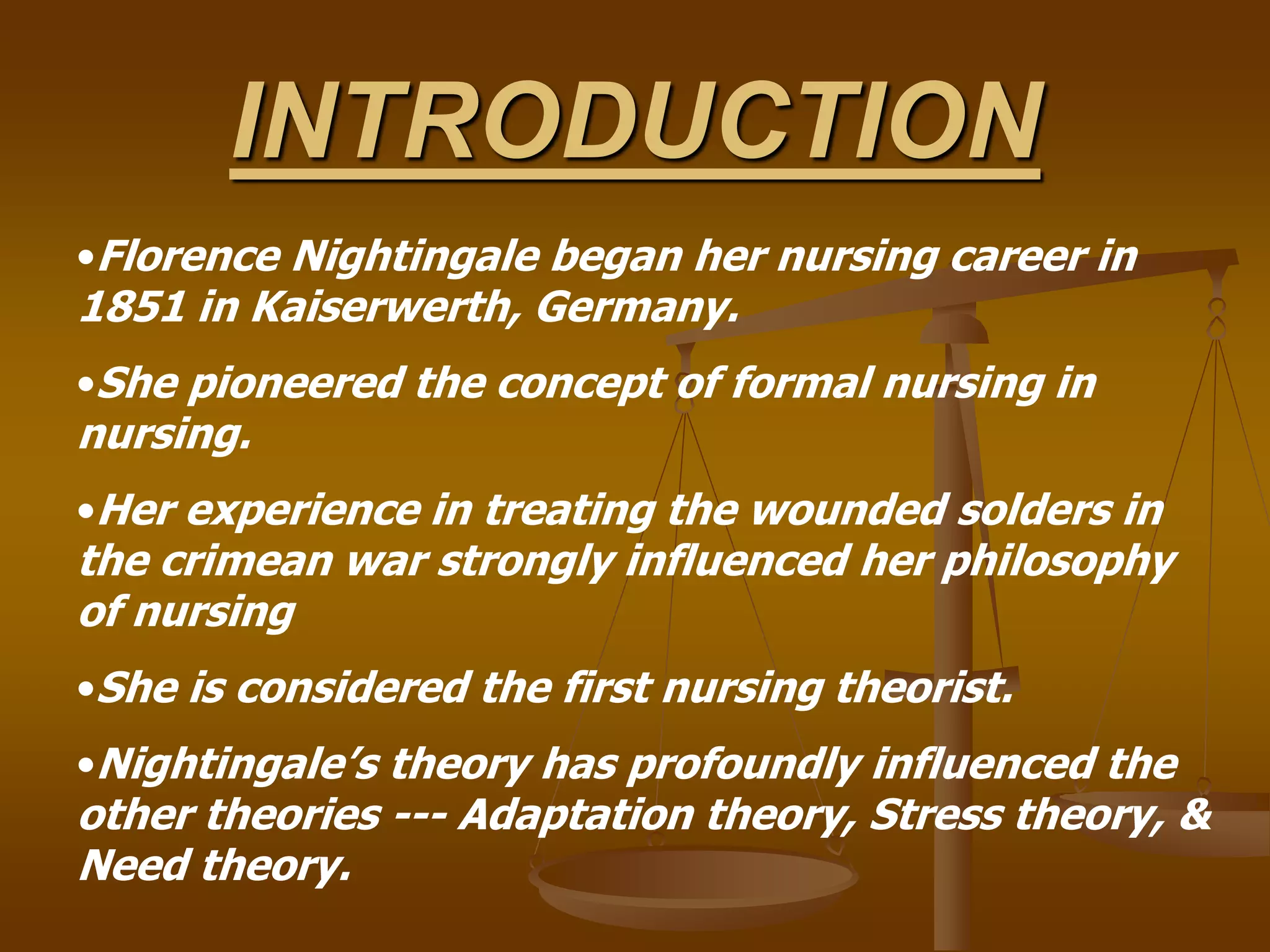 NIGHTINGALE - ENVIRONMENTAL THEORY | PPT