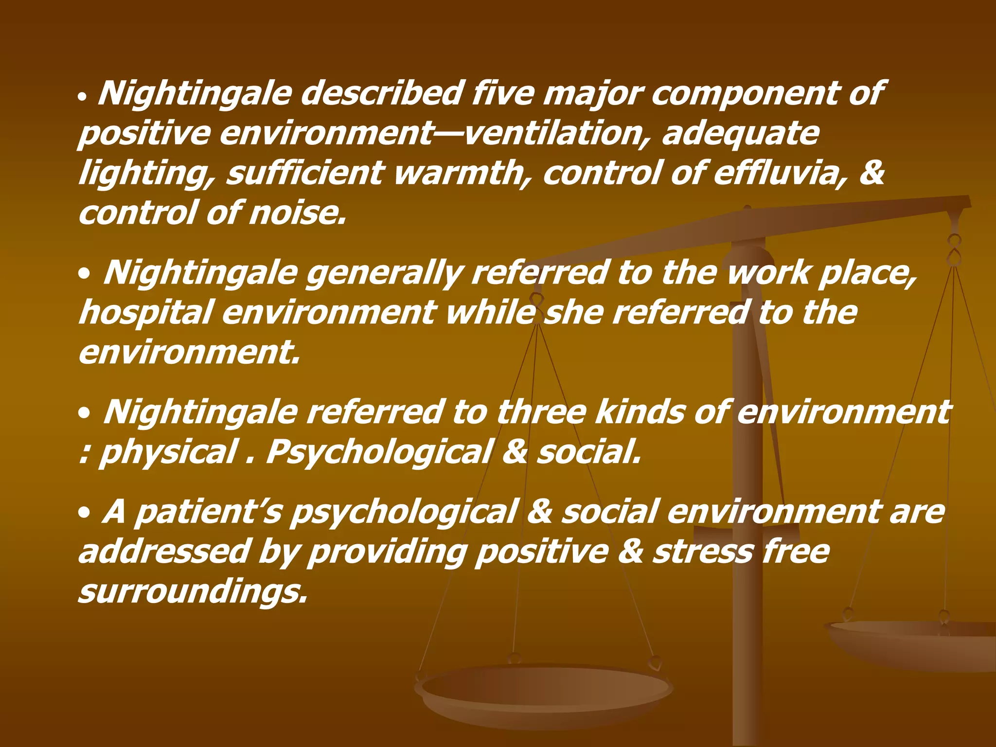 NIGHTINGALE - ENVIRONMENTAL THEORY | PPT
