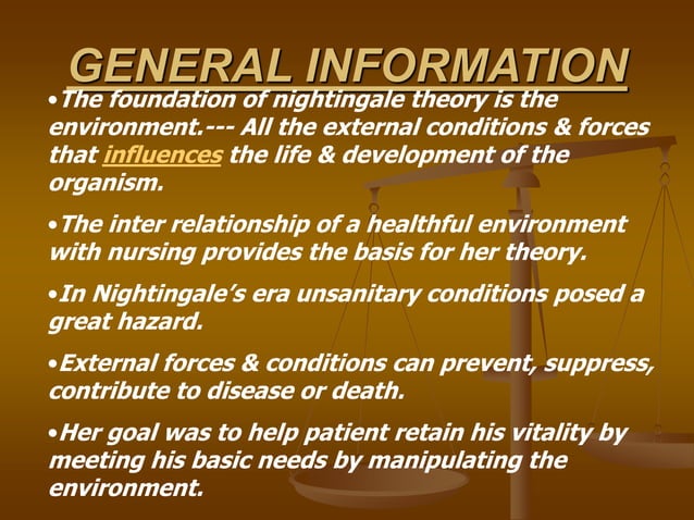 NIGHTINGALE - ENVIRONMENTAL THEORY | PPT | Healthcare Industry | Industries