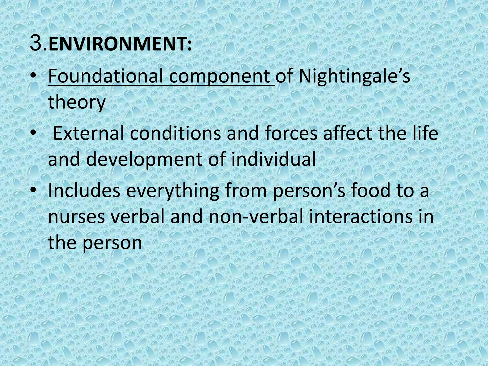 Nightingale's environmental theory- Ms. Ritika soni | PPTX