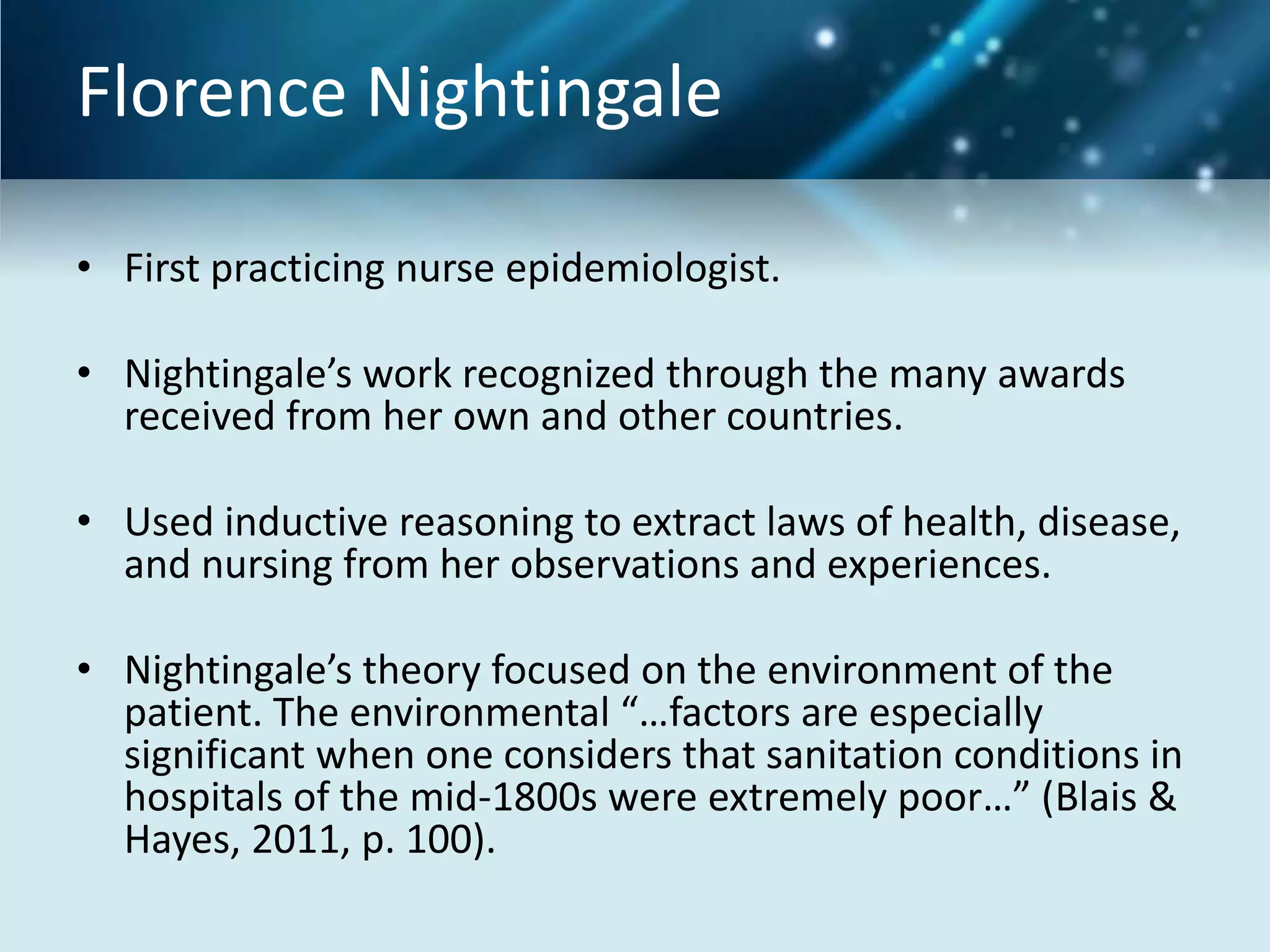 Nightingale's Theory Presentation | PPTX