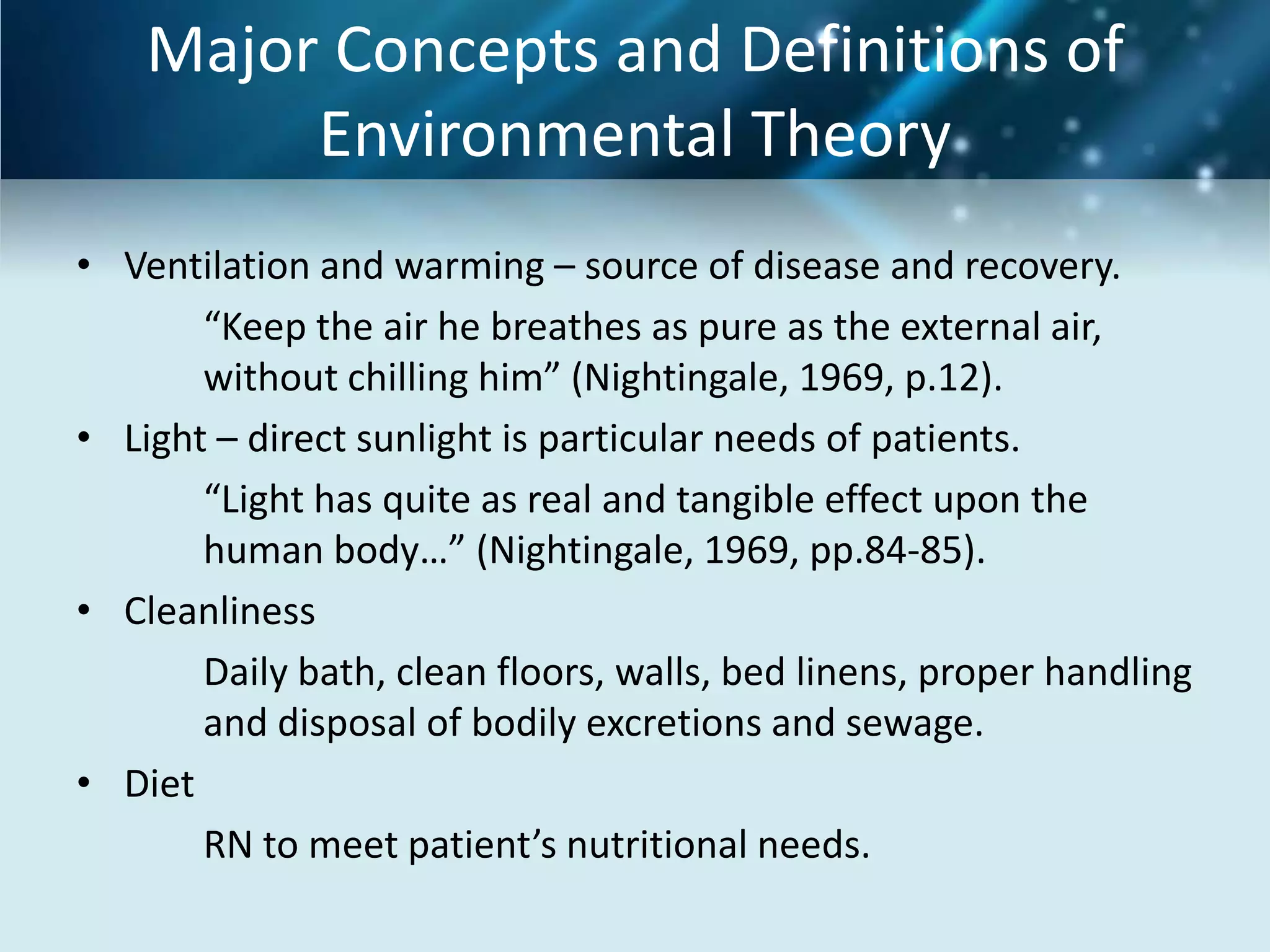 Nightingale's Theory Presentation | PPTX