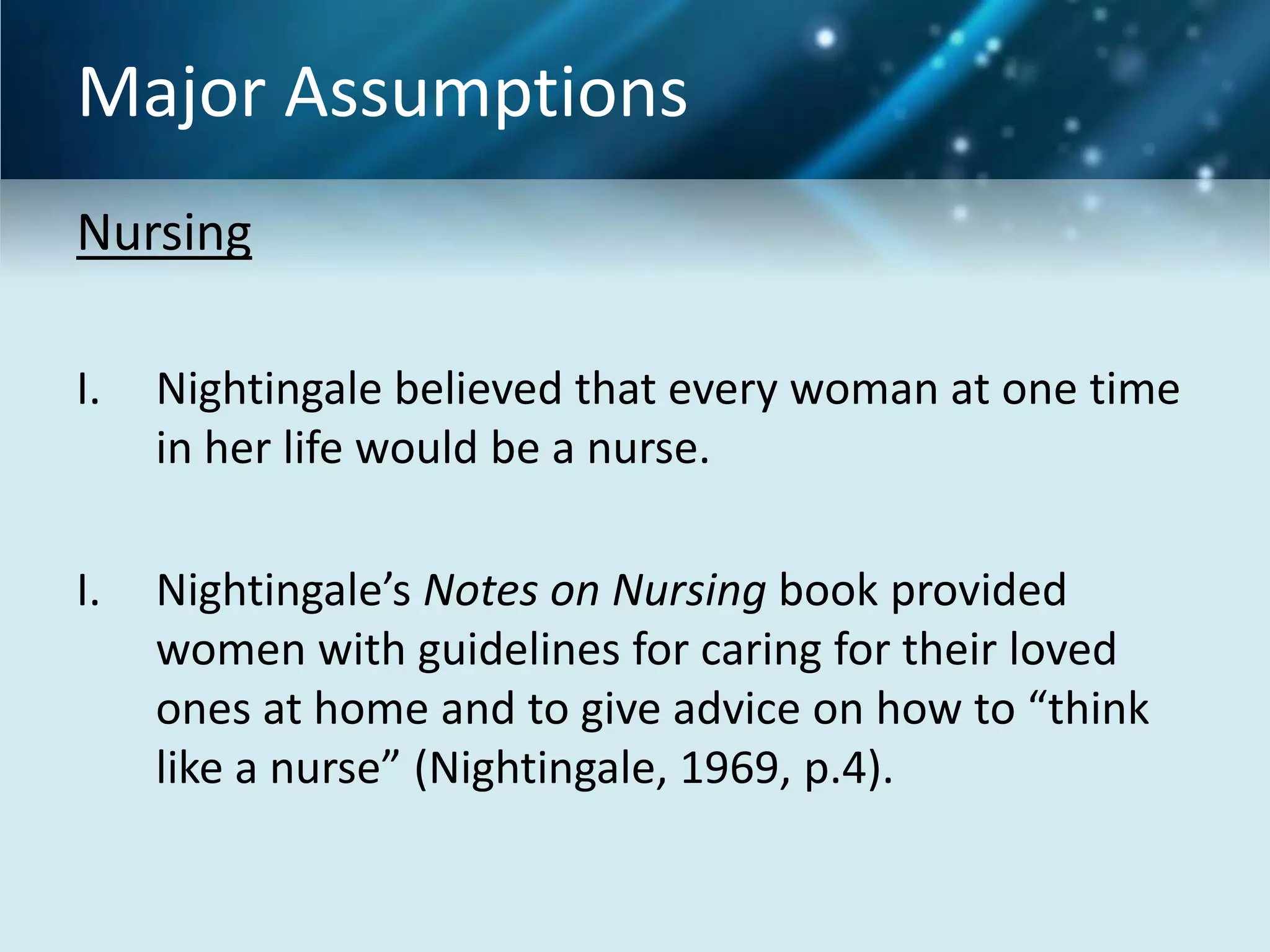 Nightingale's Theory Presentation | PPTX