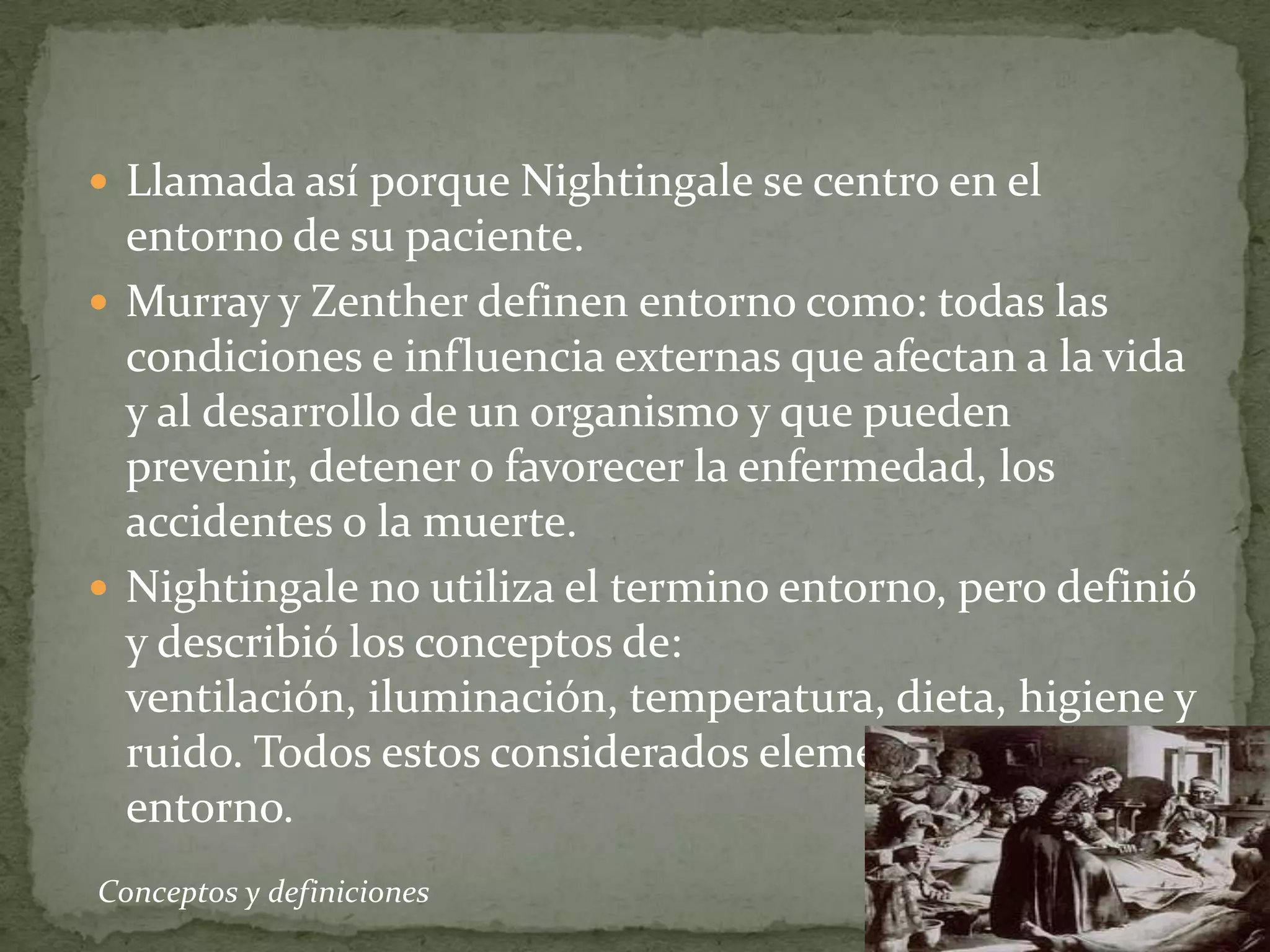 FLORENCE NIGHTINGALE- TEORÍA DEL ENTORNO | PPTX