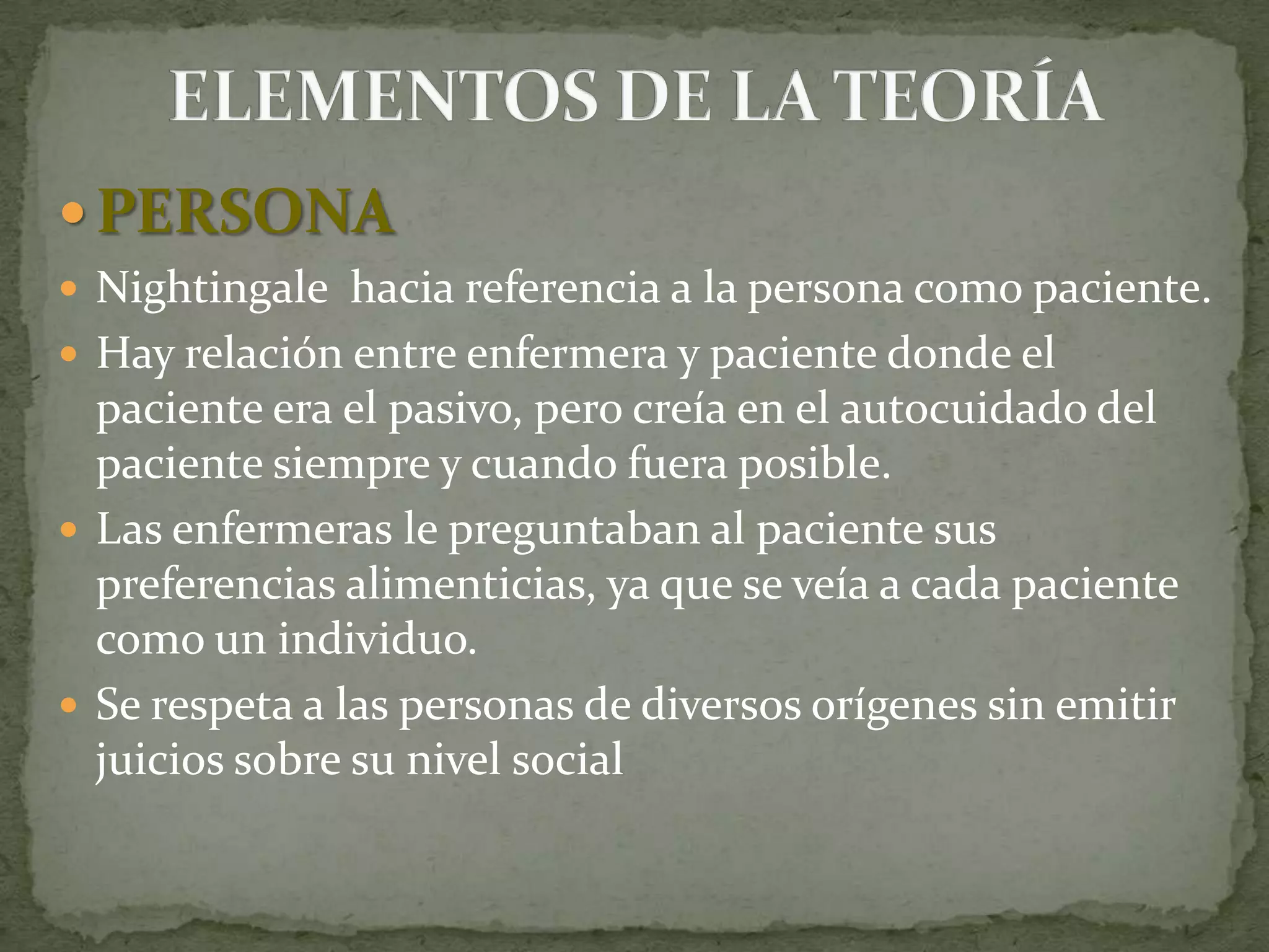 Florence Nightingale TeorÍa Del Entorno Ppt