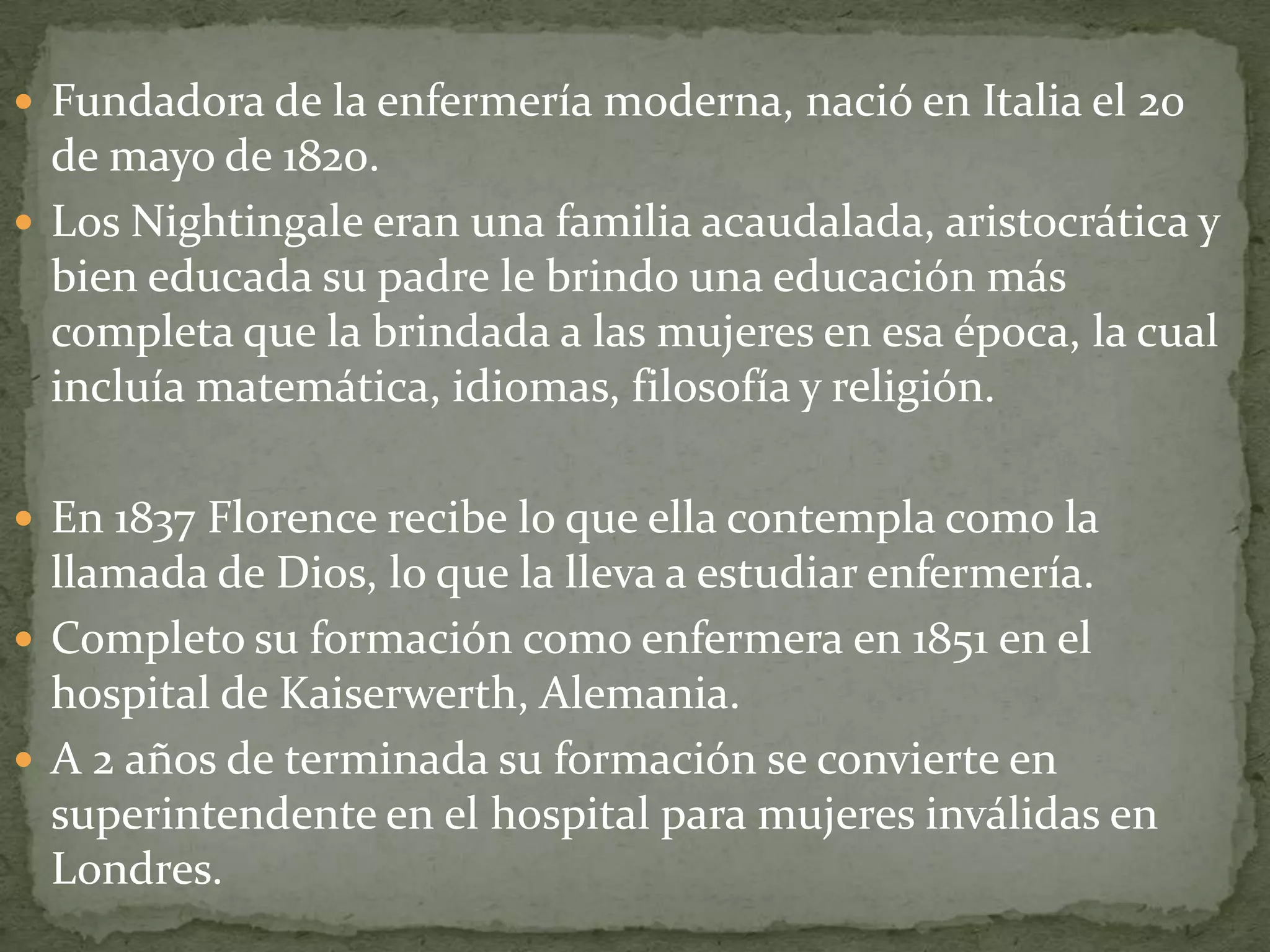 Florence Nightingale TeorÍa Del Entorno Ppt