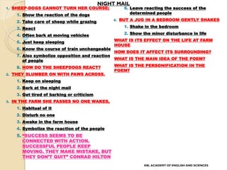 NIGHT MAIL POEM | PDF