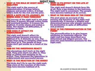 NIGHT MAIL POEM | PDF