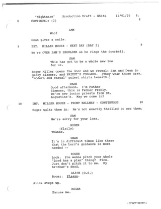 Supernatural 1.14 Nightmare Script