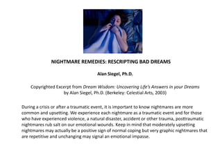 Nightmare after a car accident | PPT