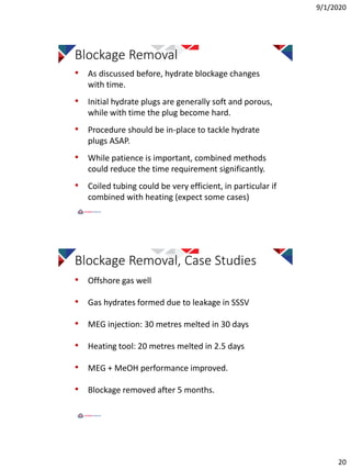 Nightmare of Hydrate Blockages: How to Remove them Safely and ...