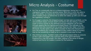 A Nightmare on elm street analysis | PPTX