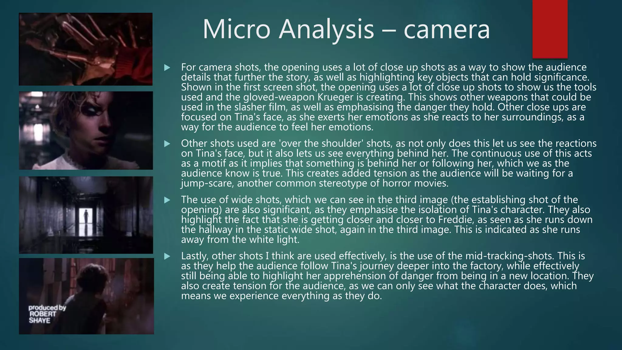 Nightmare on elm street analysis