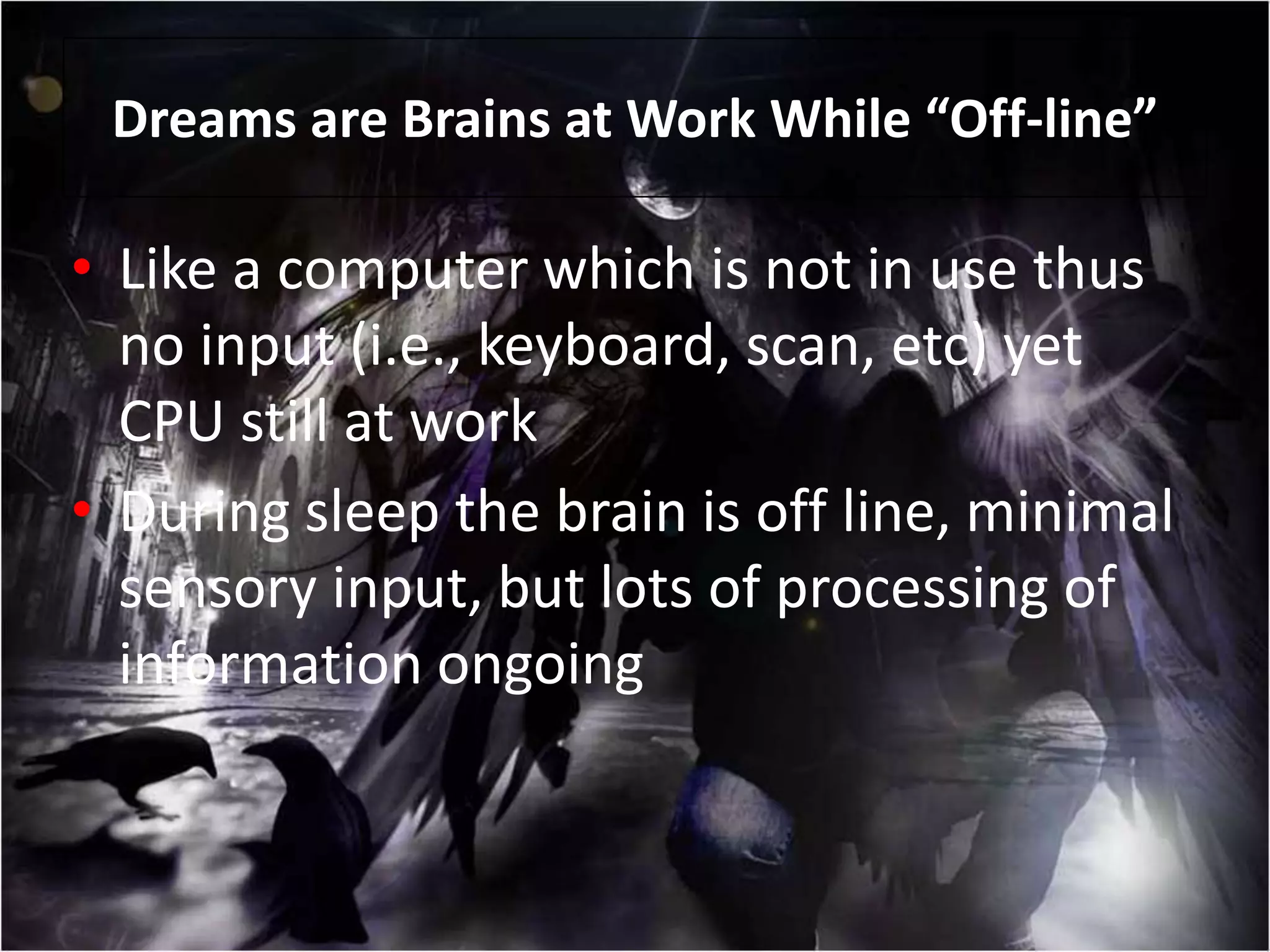 Nightmare protection as motivation to play video games | PPT