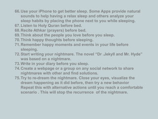 Nightmares Sleep Disorder Solutions | PPT