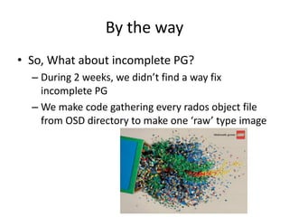 Nightmare with ceph : Recovery from ceph cluster total failure | PDF