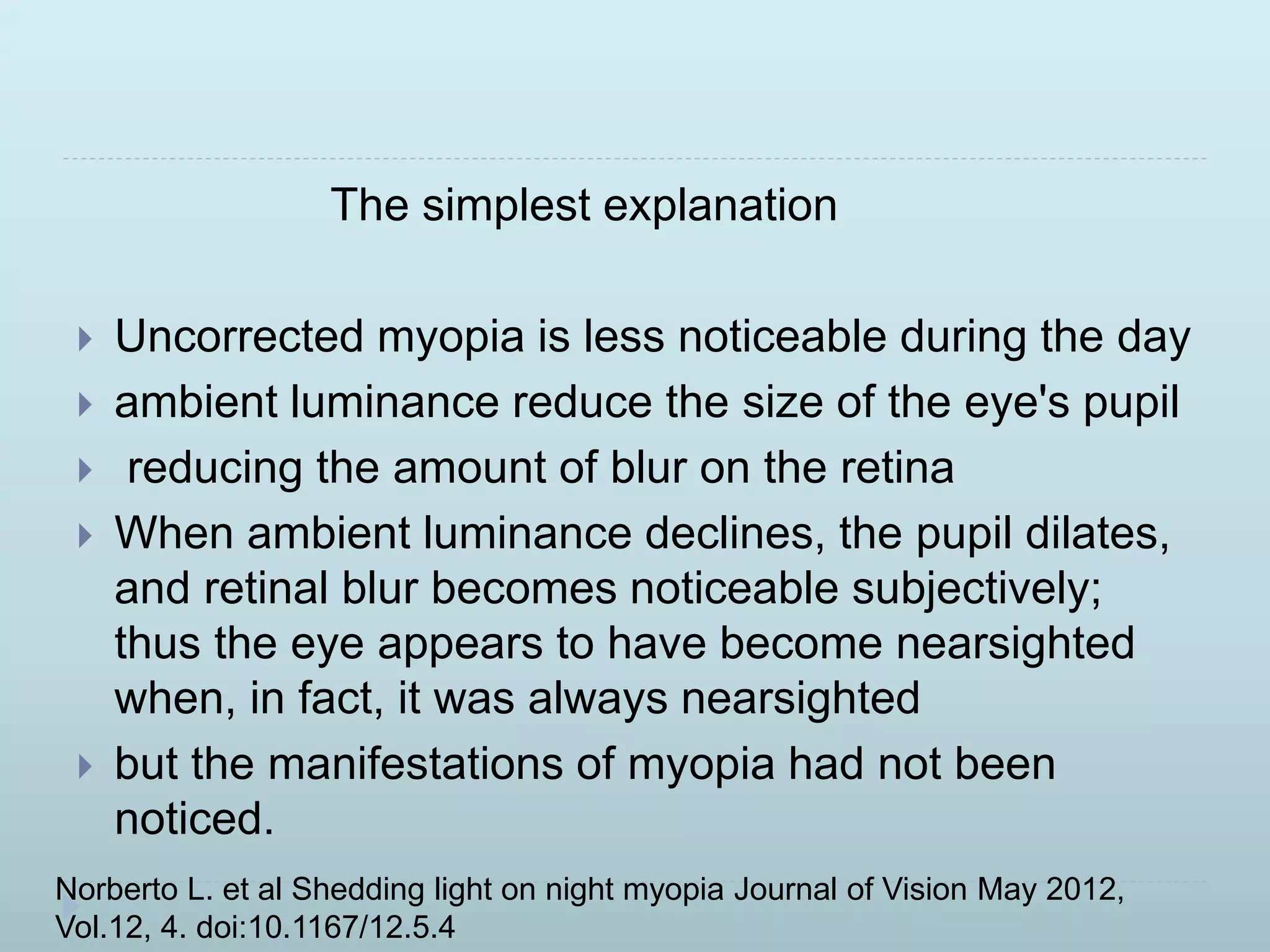Night Myopia | PPTX
