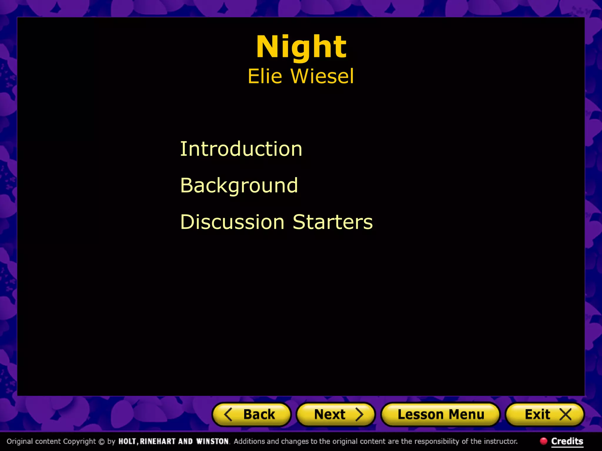 Night Introduction powerpoint | PPT