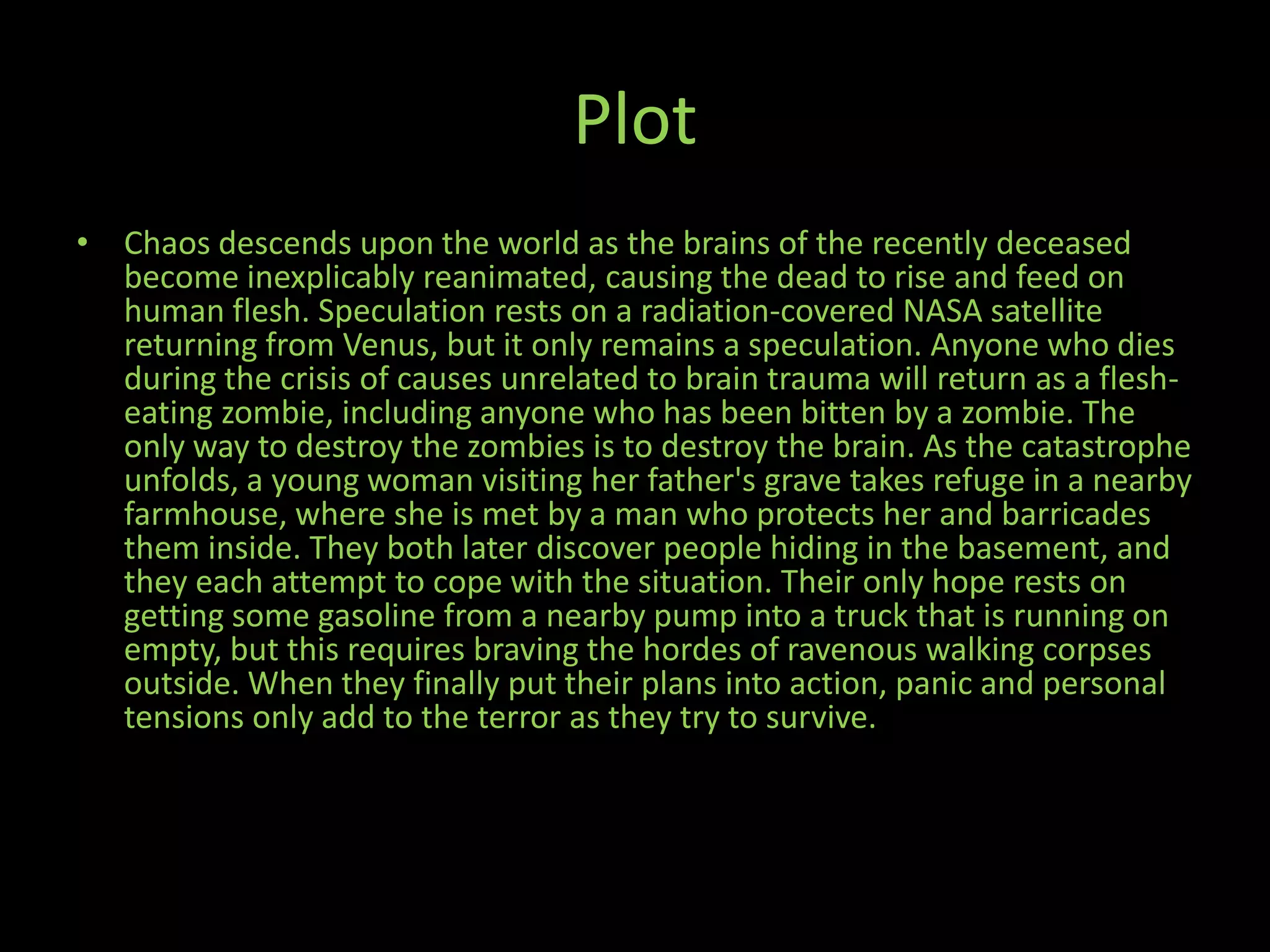 Night of the living dead powerpoint | PPTX