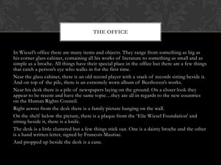 Night project elie wiesel’s apartment | PPTX