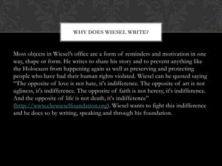 English 30-1 Night: Elie Wiesel's Apartment | PPTX | Classical Music ...