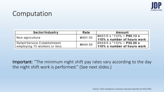 Night Shift Differential Pay | PDF