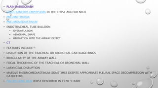 Tracheobronchial Injury | PPTX