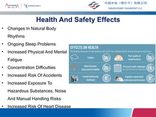 Safety for Night Shift Work in the construction projects | PPTX
