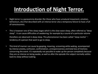 Night Terror!!!!! | PPTX