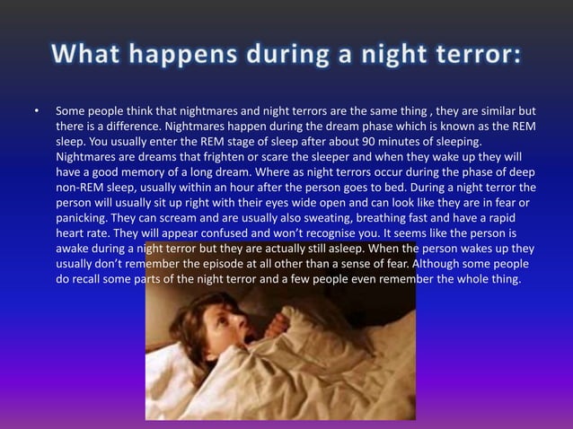 Night terrors | PPT