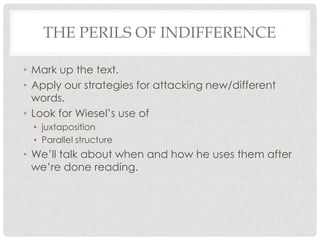 Night the perilsofindifference | PPT