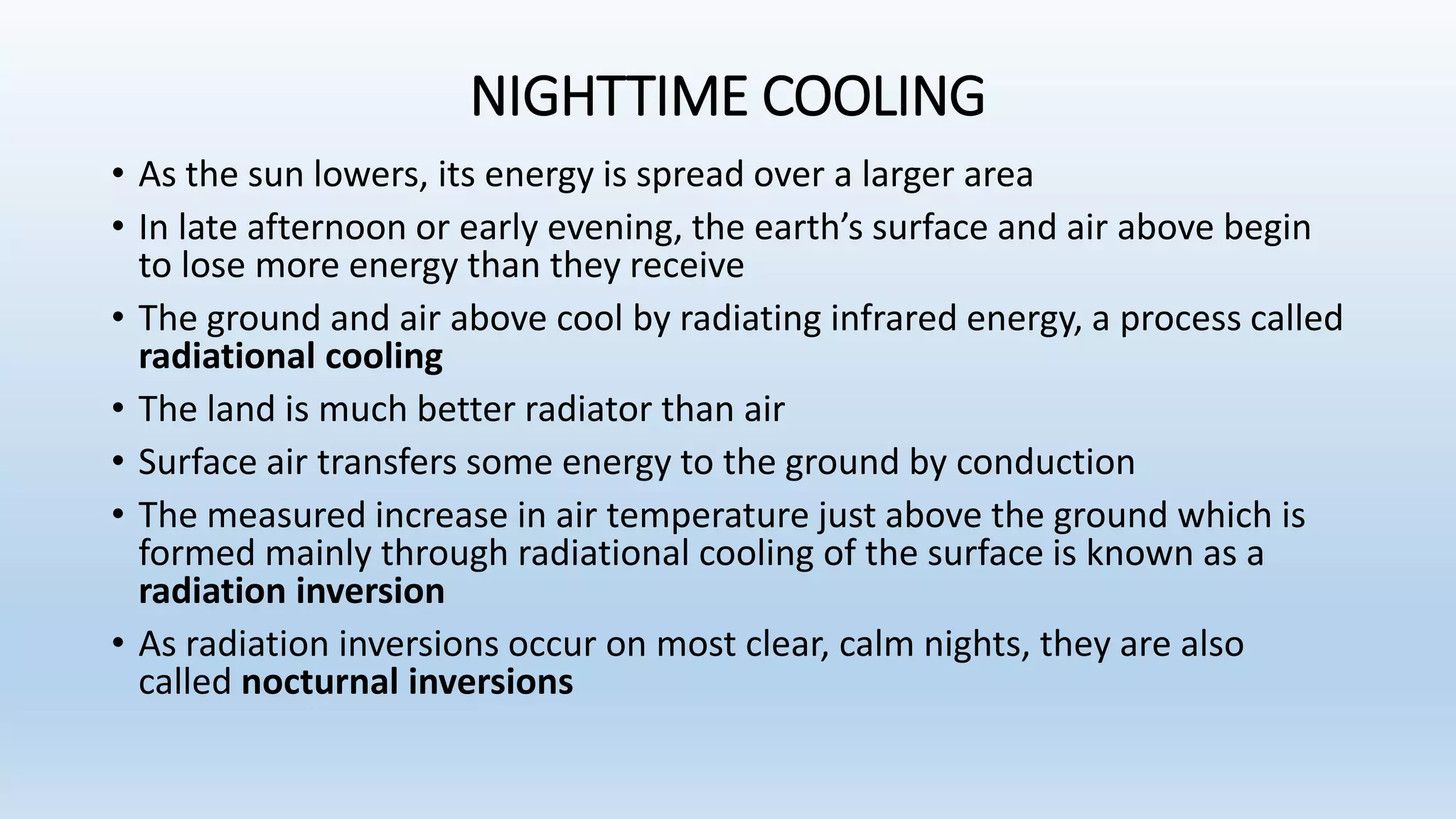 Night time cooling | PPTX