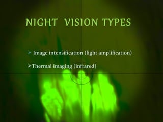 Artificial intelligence Night vision | PPT