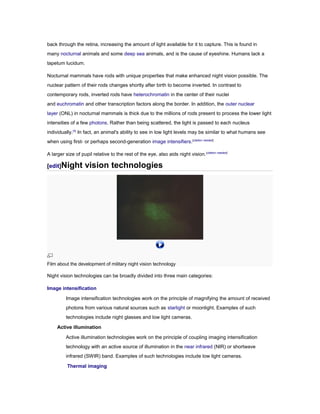 Night vision | DOC | Eye and Vision Conditions | Diseases and Conditions