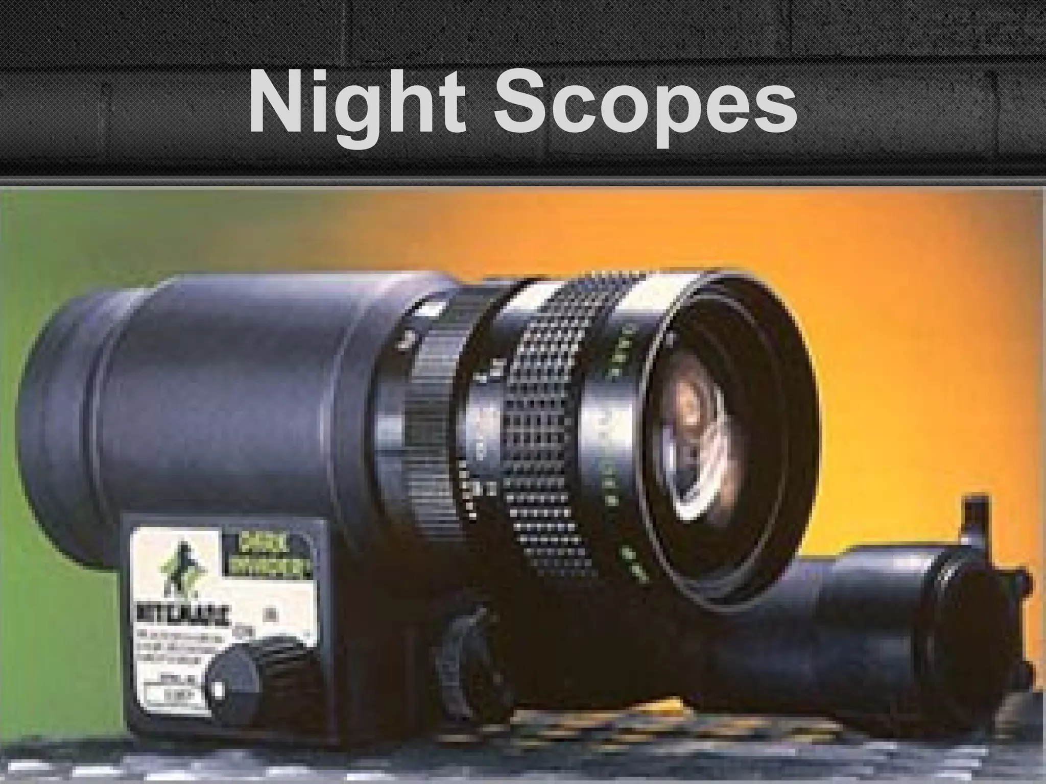 Night vision Technology | PPT