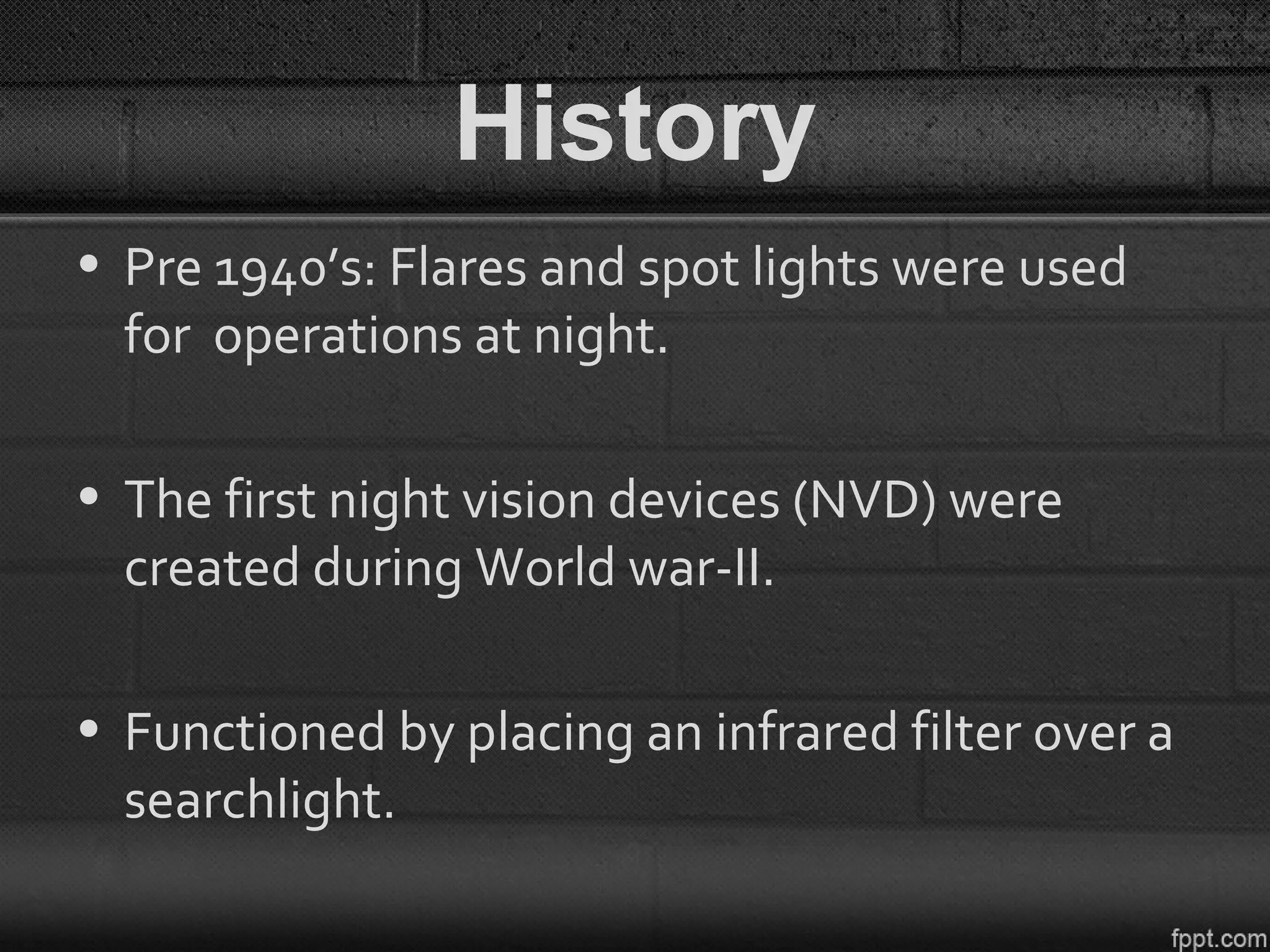 Night vision Technology | PPT