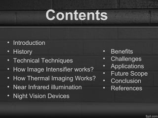 Night vision Technology | PPT