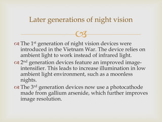 Night vision device 2 | PPTX