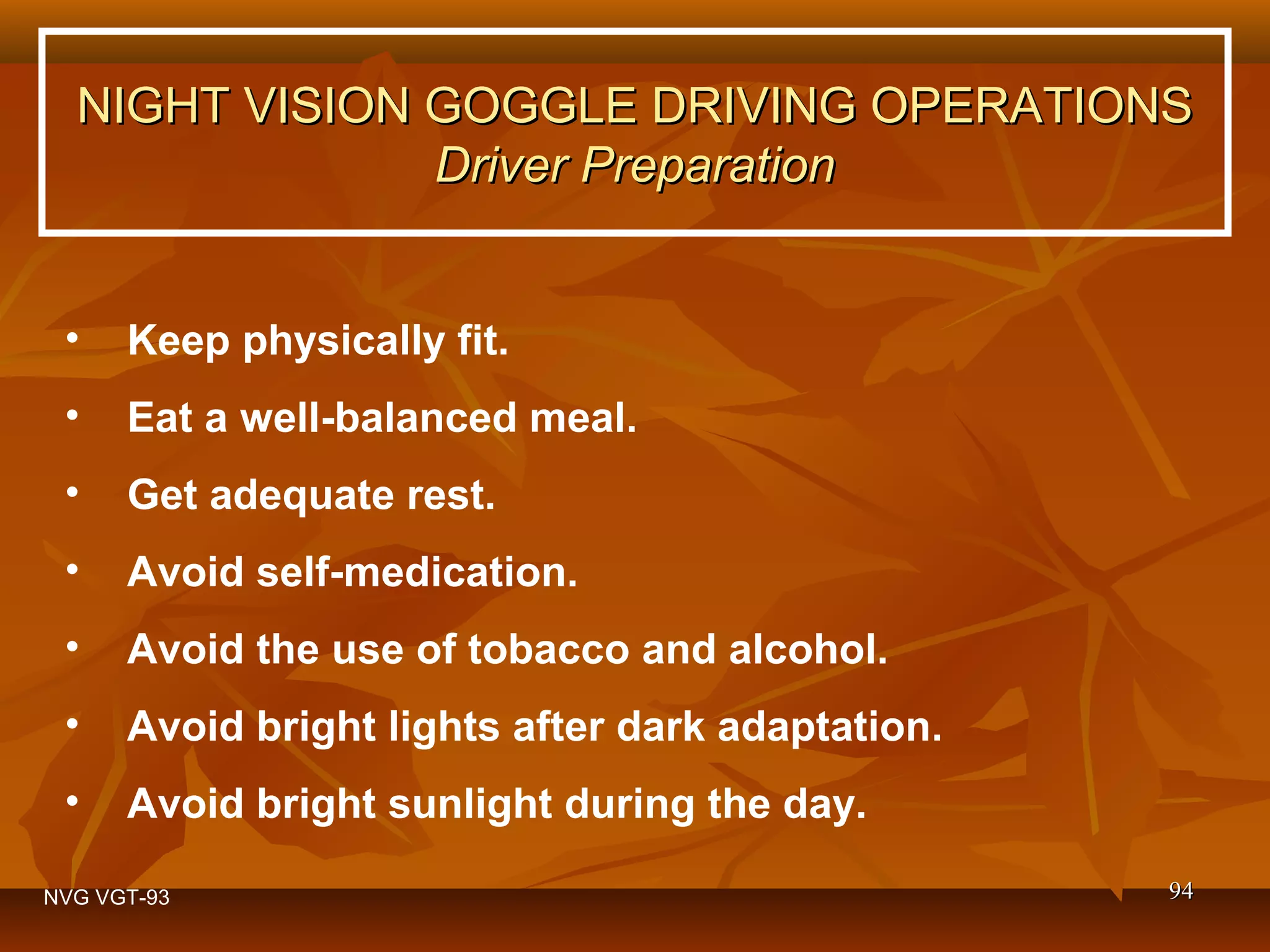 Night vision goggles the basics | PPT