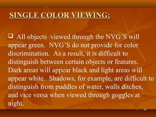 Night vision goggles the basics | PPT