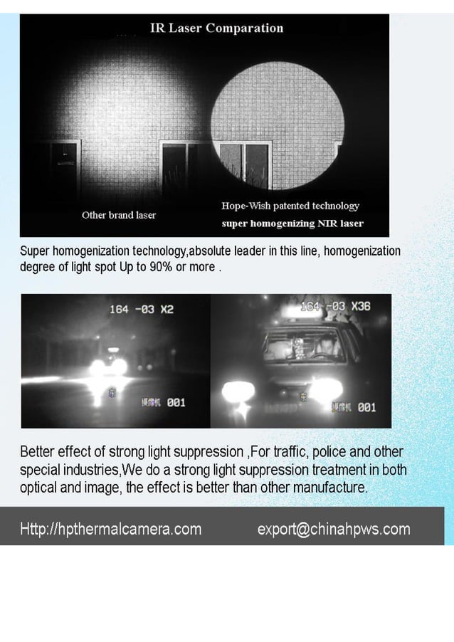 long range Night vision infrared laser illumination security camera ...