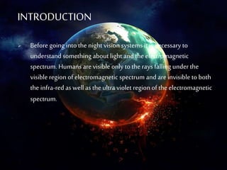 Night vision technology | PPTX
